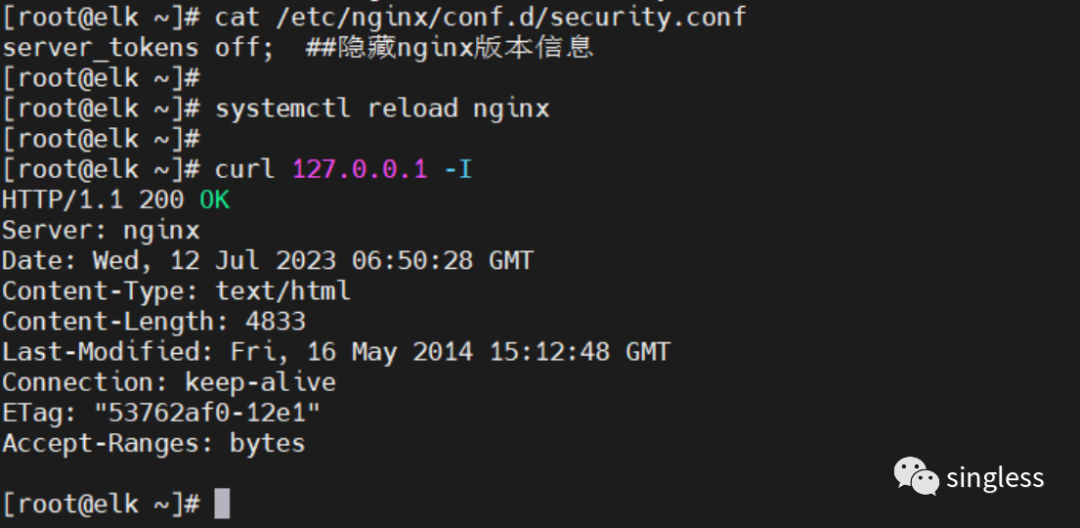 Nginx安全加固，版本隐藏及HTTP请求头修改方法_nginx server tokens-CSDN博客