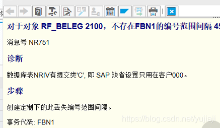 SAP 中 过账 对于对象 RF_BELEG 2100，不存在FBN1的编号范围间隔 01_sap fbn1-CSDN博客