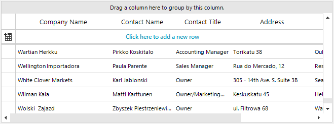 界面控件telerik Ui For Winforms使用指南 数据绑定 And 填充（一） Csdn博客