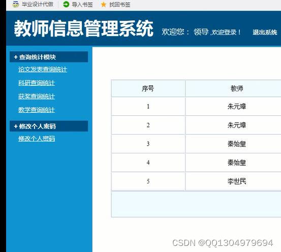 Javaee毕业设计 教师信息管理系统servletjavaee 教师信息管理系统 Csdn博客