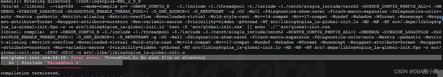 【C++】CentOS环境搭建-安装log4cplus日志组件包及报错解决方案_log4c++编译安装-CSDN博客