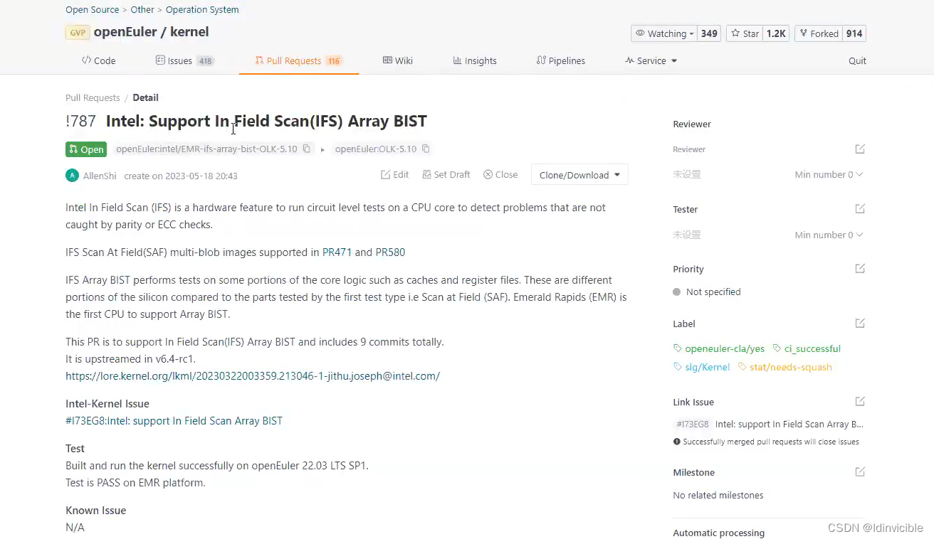 【openEuler 】Kernel SIG 双周例会 (2023-05-19)_openeuler sig周报-CSDN博客