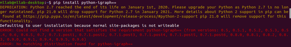python-igraph安装失败的解决方案_build failed for the c core of igraph.-CSDN博客