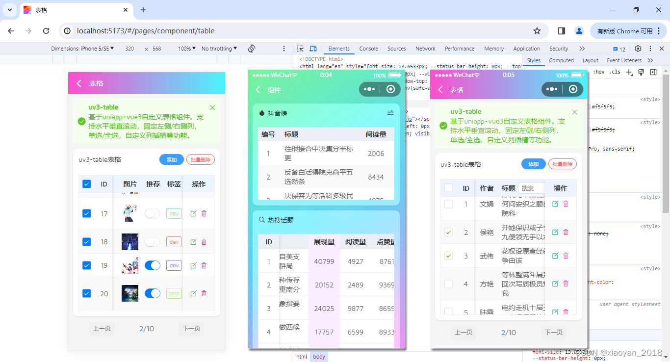 原创基于vue3+uniapp增强版table表格组件uv3Table_uv3-table-CSDN博客