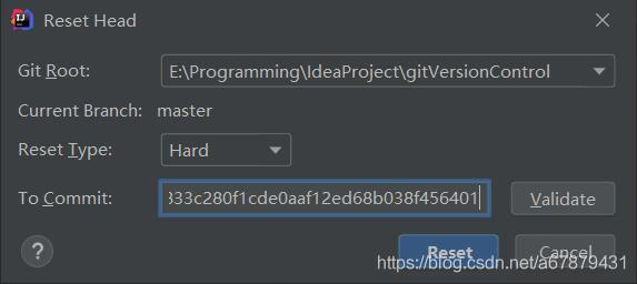 通过IDEA使用Git使相应代码（本地仓库）恢复到历史版本或最新版本_idea reflog-CSDN博客