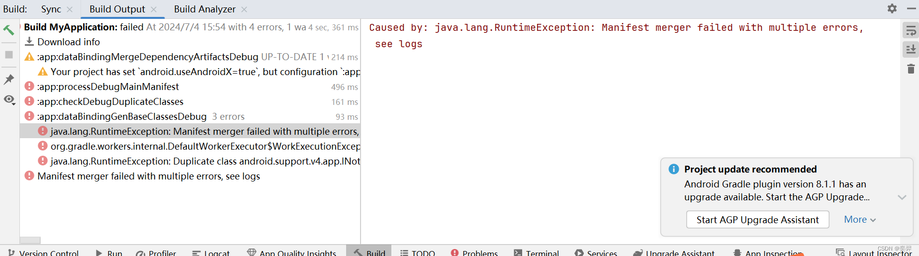 Android的gradle添加依赖的问题_dependency 'androidx.work:work-runtime:2.8.1' requ-CSDN博客