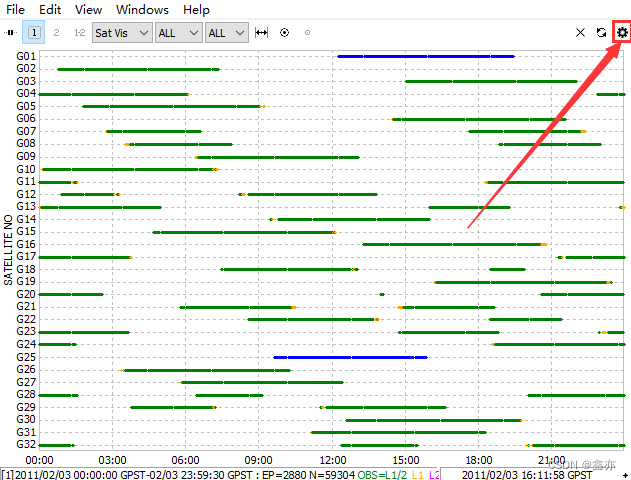 RTKPLOT导出卫星数据并使用Python绘制观测站上卫星的信号图_天空图运动python rtk-CSDN博客