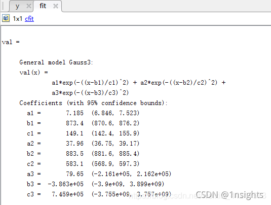 MATLAB中如何把cftool拟合的函数输出到命令行（解决如何导出拟合后的曲线数据）_matlab cftool导出函数-CSDN博客