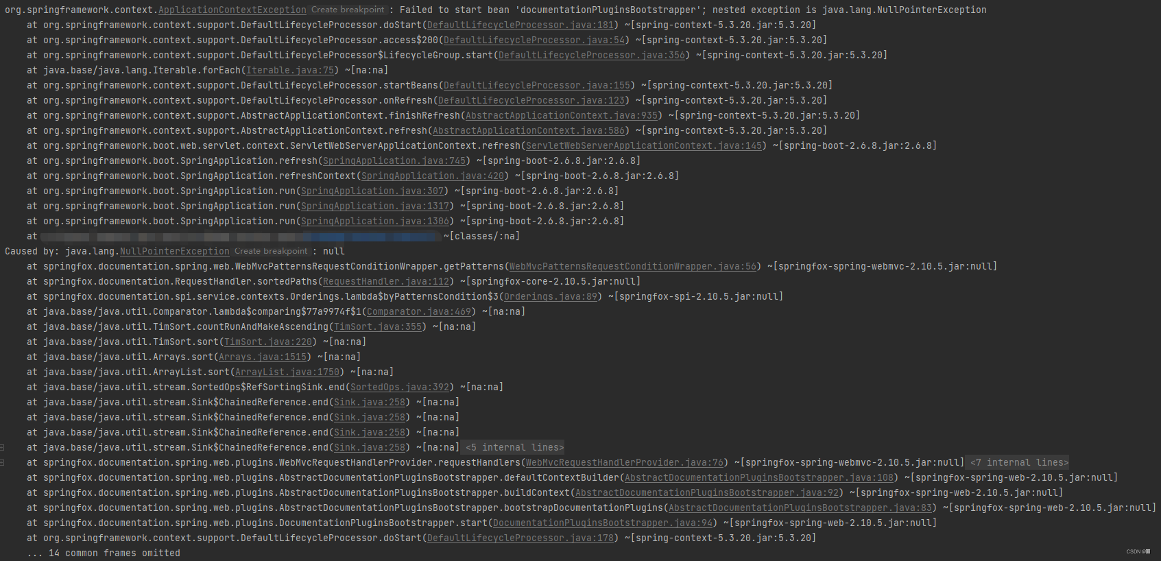 Swagger与高版本Spring Boot不兼容问题_springfox.documentation.spring.web.webmvcpatternsr-CSDN博客