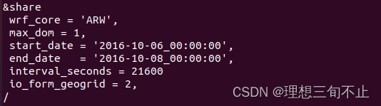 WRF模型运行教程（ububtu系统）--III.运行WRF模型（官网案例）_wrf运行-CSDN博客