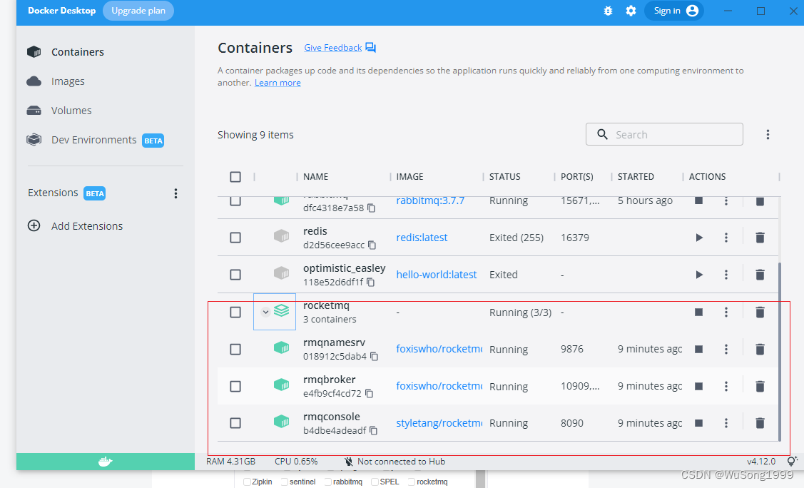 一分钟教会你使用Docker Desktop搭建RocketMQ_docker desktop使用yml创建服务-CSDN博客