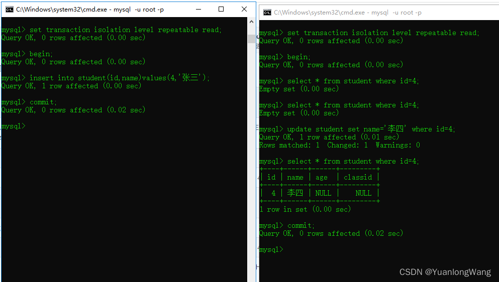 mysql 事务 Repeatable Read_mysql repeatable read-CSDN博客