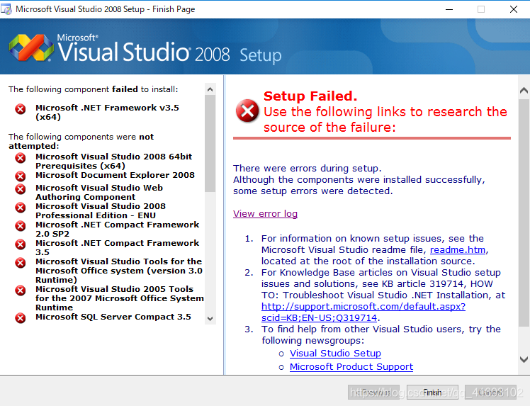 .NET Framework 3.5 无法安装 导致 vs2008 安装不了&&安装错误：0x800F0954_win10安装vs2008失败framework3.5安装失败是什么原因-CSDN博客