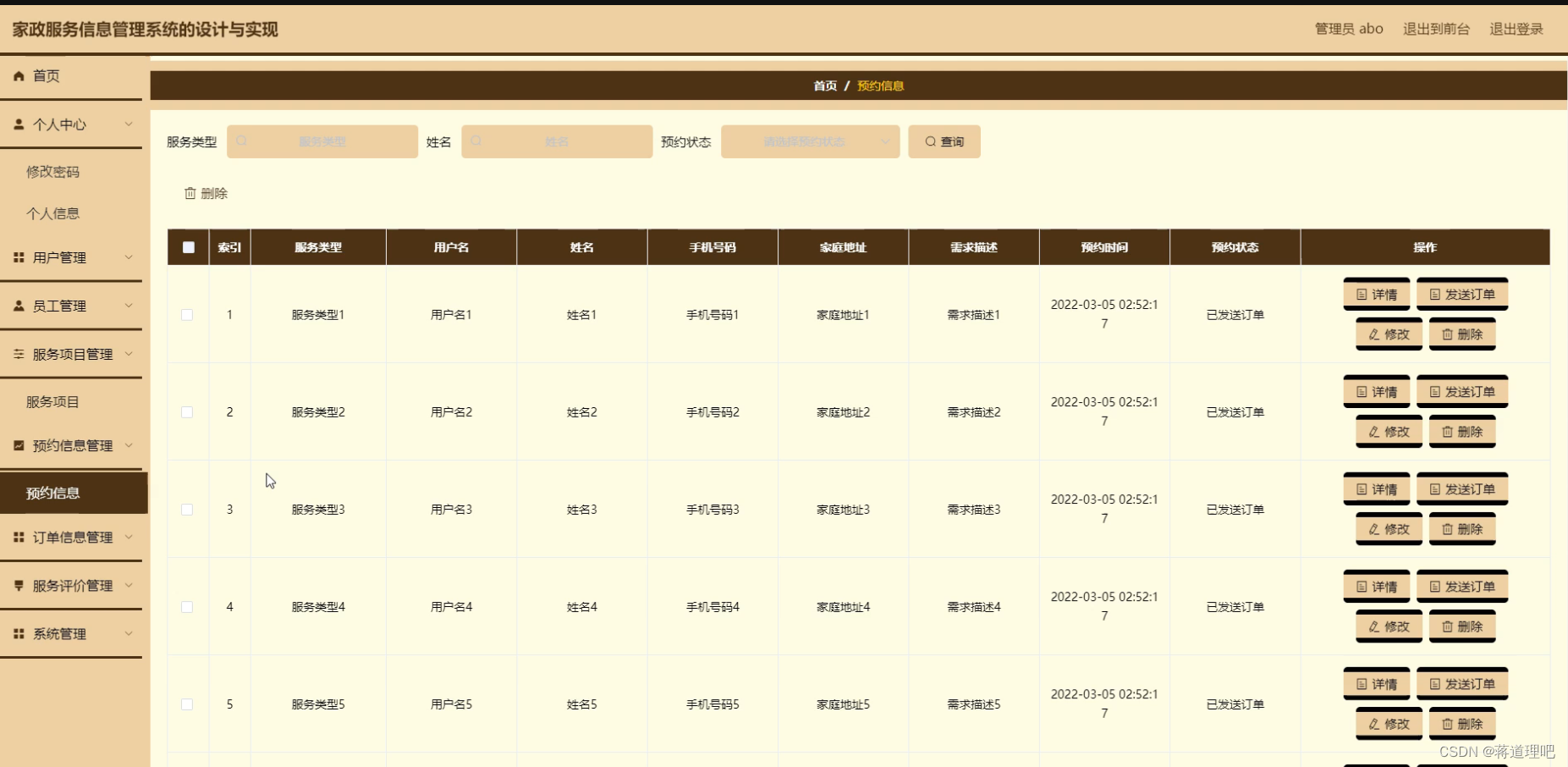 Springboot毕设项目家政服务信息管理系统的设计与实现xx5fl（javavuemybatismavenmysql）springboot家政系统类图 Csdn博客
