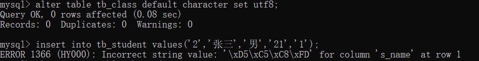 解决mysql插入汉字报错的问题incorrect String Value For Column Csdn博客 6846