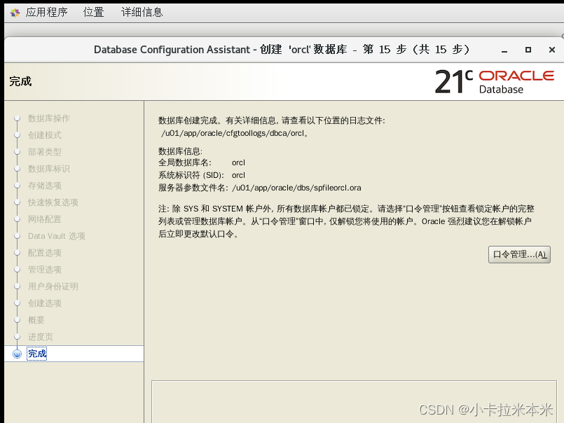 Linux 安装oracle 21c_oracle21c数据库linux下载安装-CSDN博客