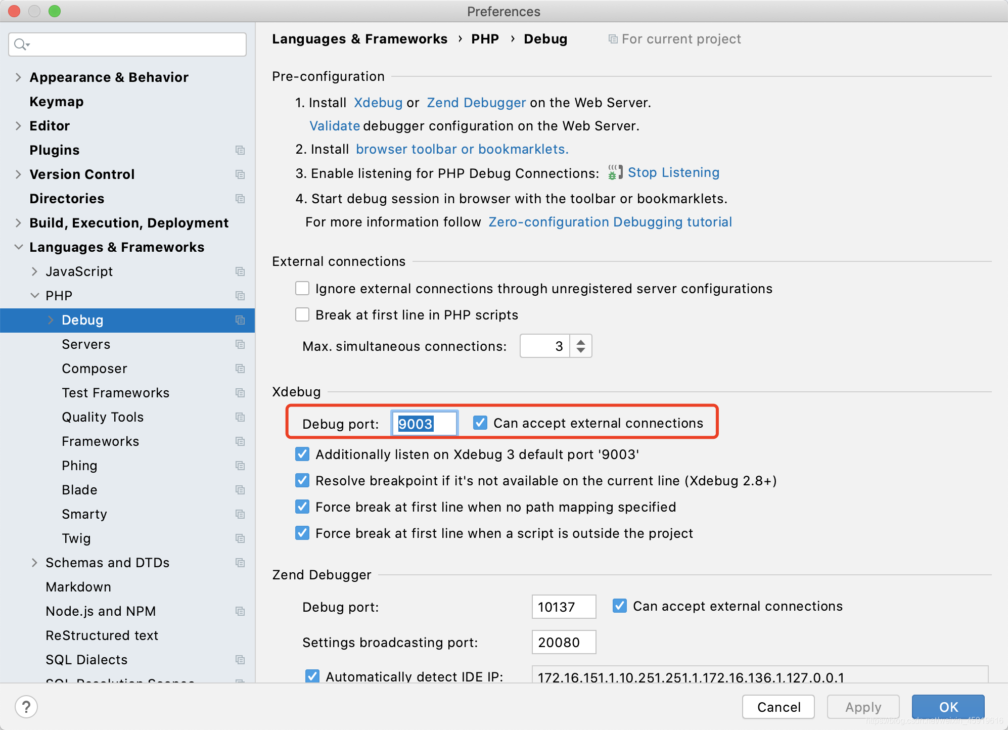 Mac 下搭建 Nginx + PHP7.4 环境及 xdebug + PhpStorm 调试环境_php 7.4 xdebug3.0-CSDN博客