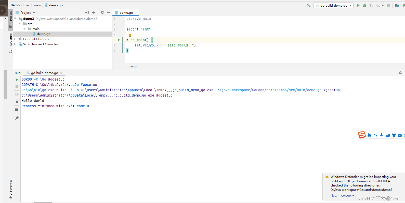 golang开发window环境搭建_window golang-CSDN博客