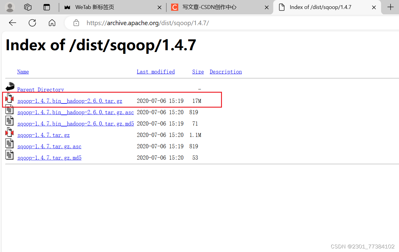 【Sqoop安装与配置】_sqoop的安装与配置-CSDN博客