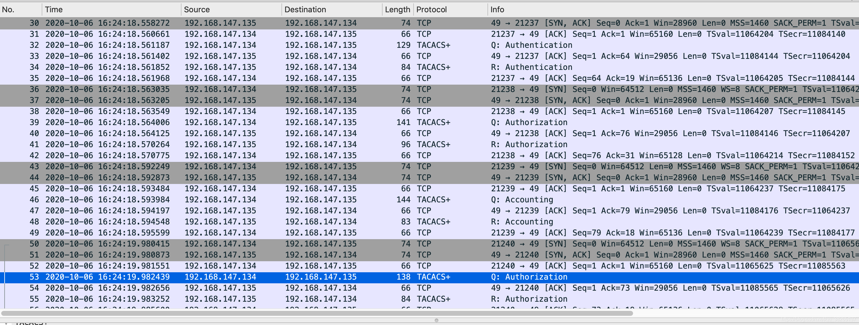 Tacacs-协议交互报文抓包示例_tacacs报文-CSDN博客
