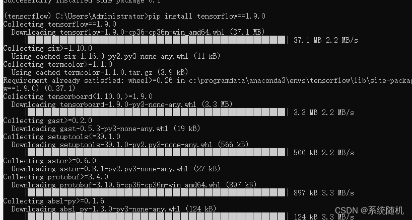 anaconda 安装tensorflow1.9_tensorflow1.9安装-CSDN博客