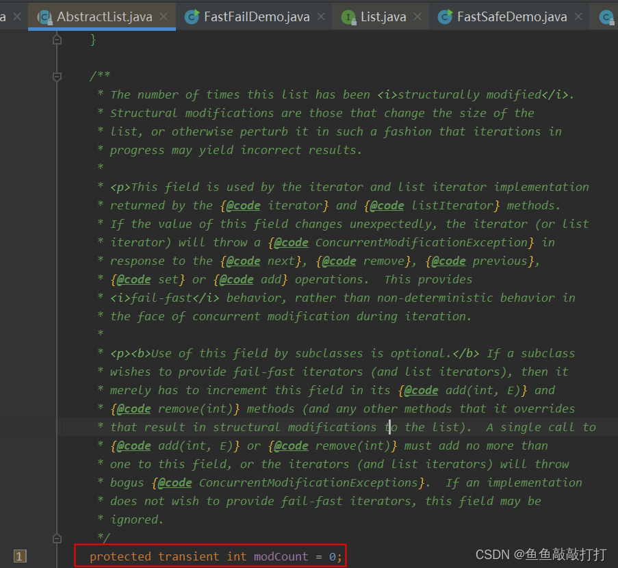 结合ArrayList源码看fast-fail机制_fastfail-CSDN博客