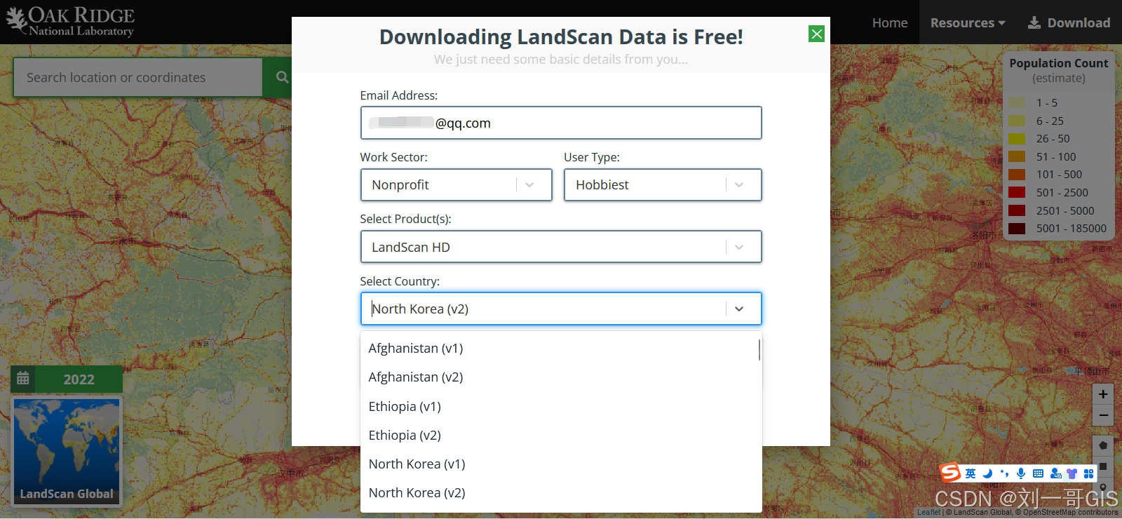 全球人口分布数据LandScan（2000-2022）下载与处理流程（附成品下载）-CSDN博客