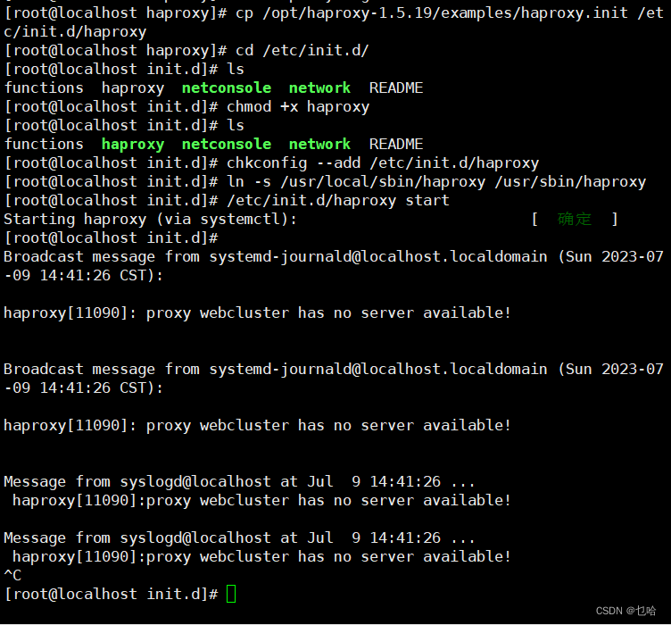 Haproxy搭建Web集群-CSDN博客
