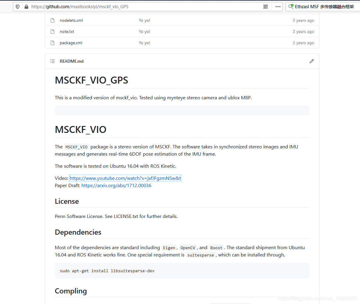 这有个用MSCKF融合GPS和VIO的，并且提供了论文和视频_msckf+gps-CSDN博客