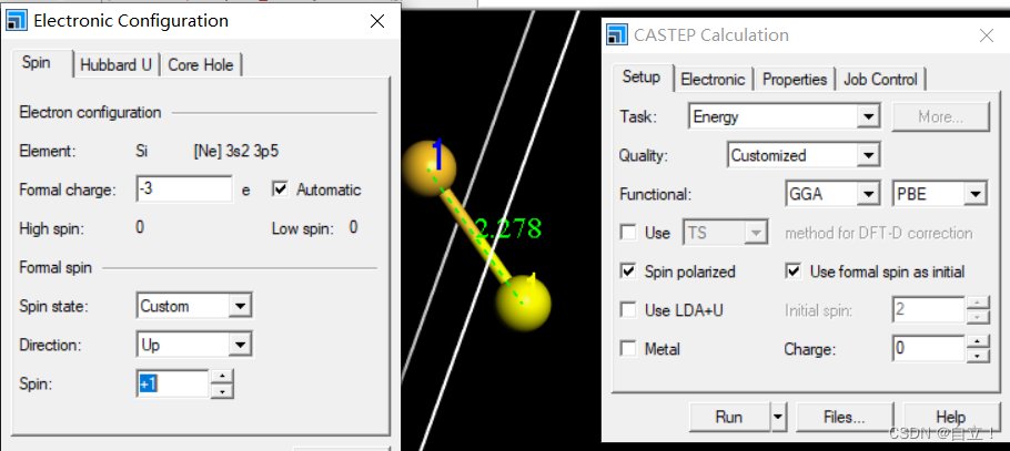 实例分享：MS castep的参数设置与计算电子性质的操作步骤（免费、新手向）_ms initial spin-CSDN博客