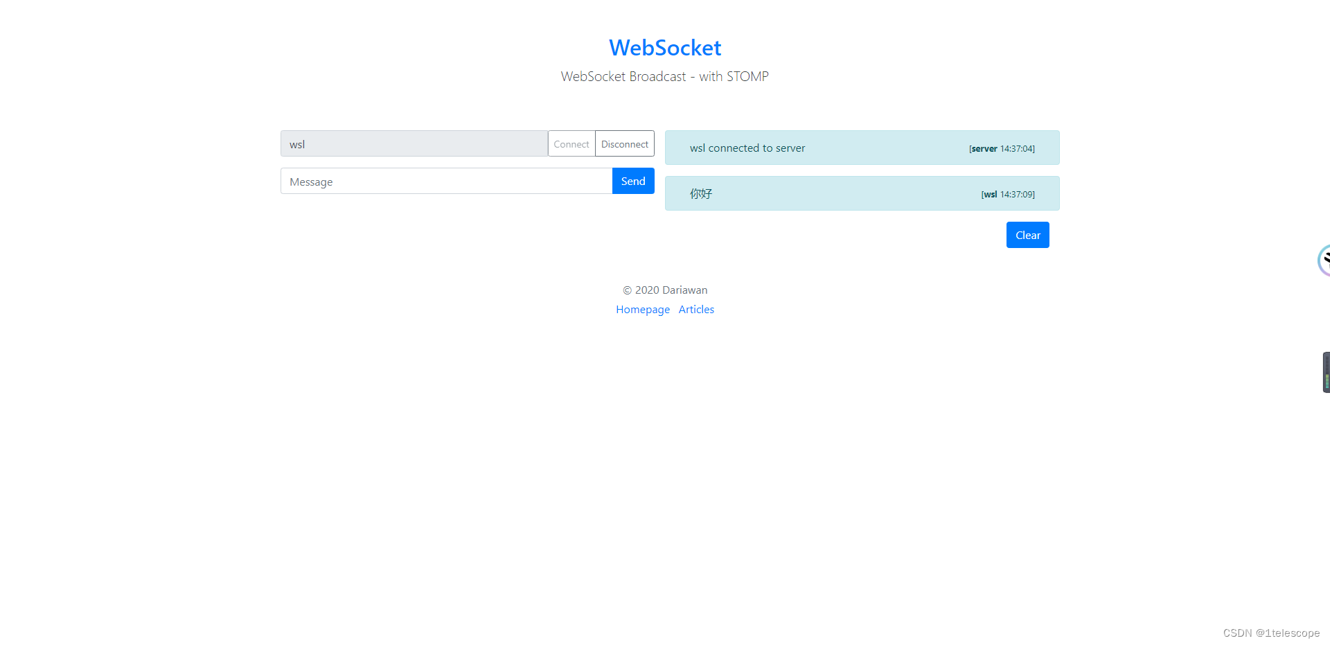 Spring Boot整合STOMP实现实时通信_springboot stomp-CSDN博客