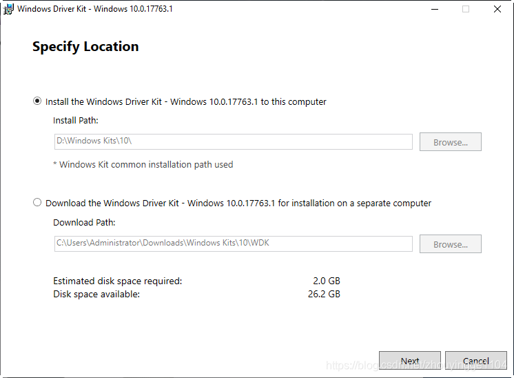 Win10 安装WDK for Visual Studio 2017_windows 10 wdk vs2017-CSDN博客