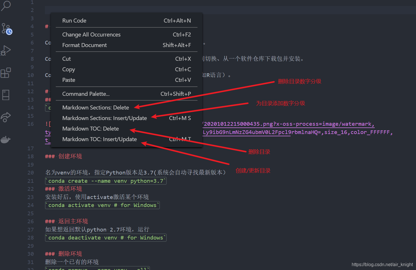 Windows下VSCODE使用MarkADown TOC插件，自动生成目录_markdown-toc-CSDN博客