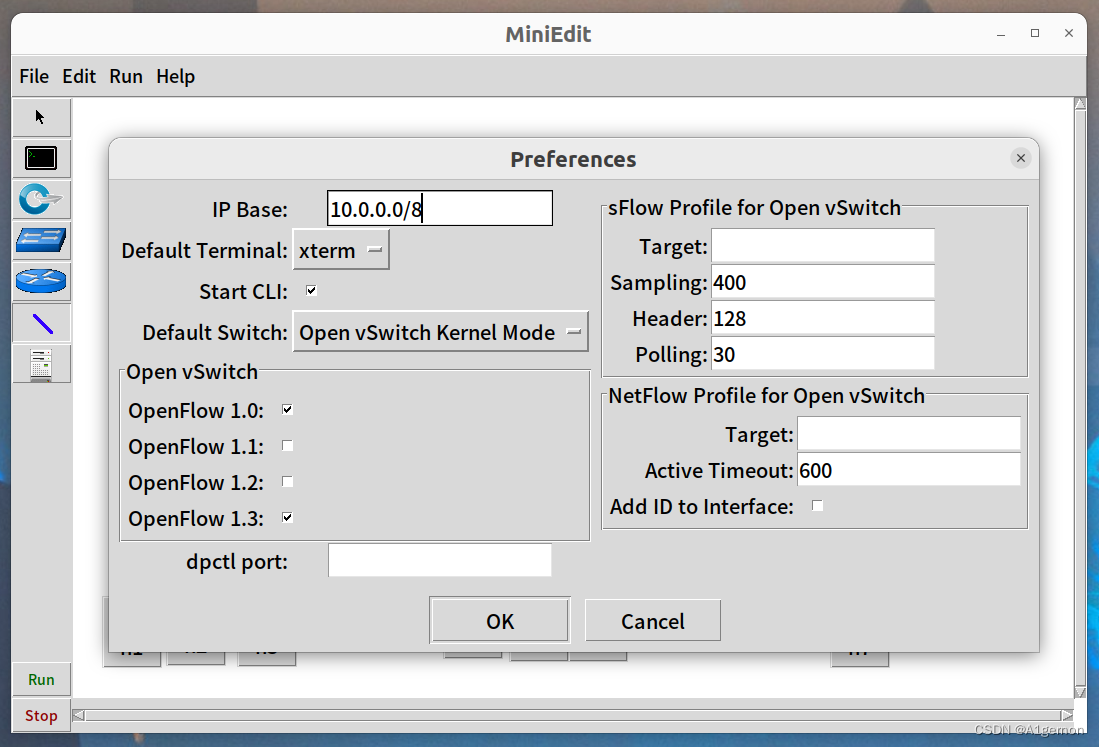 【SDN学习】熟悉Ryu与Mininet基本操作_mininet图形化界面-CSDN博客