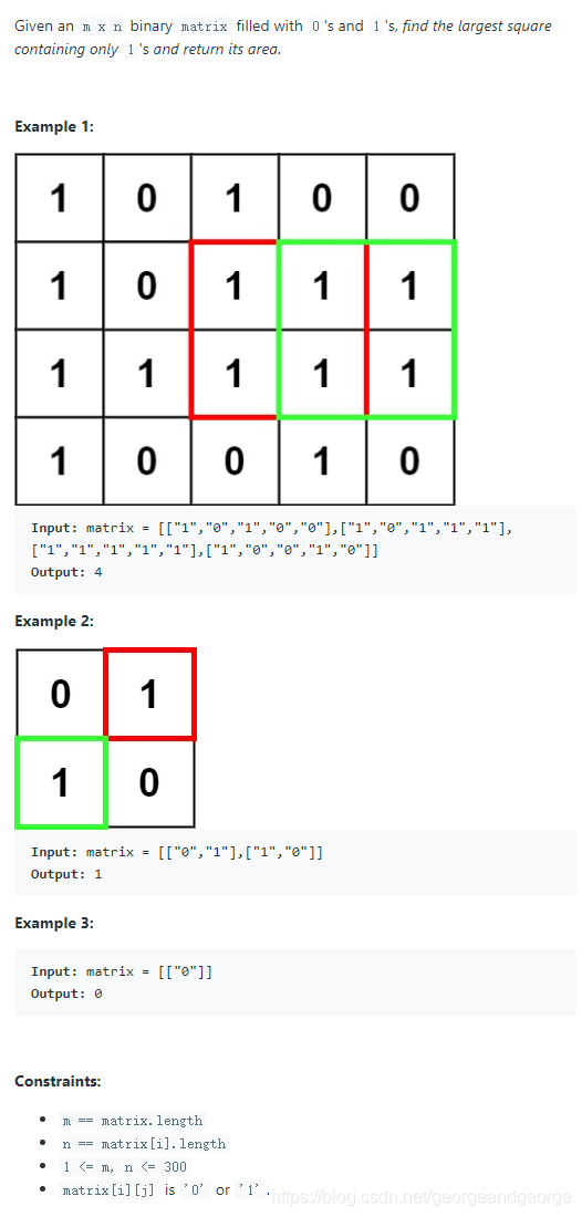 leetcode 221. Maximal Square-CSDN博客