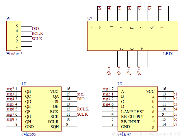 用74HC595和74LS247驱动四位数码管-CSDN博客