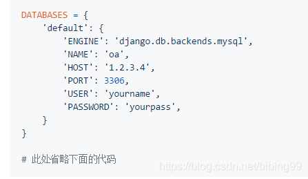 django.db.utils.OperationalError: (2003, "Can't connect to MySQL server on '1.2.3.4' (timed out ...