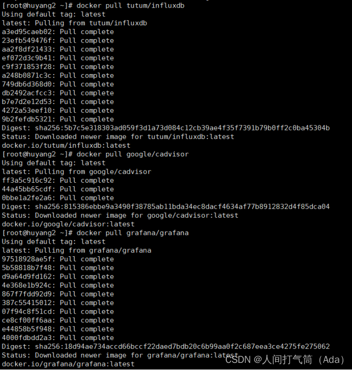 docker容器监控：Cadvisor+InfluxDB+Grafana的安装部署-CSDN博客