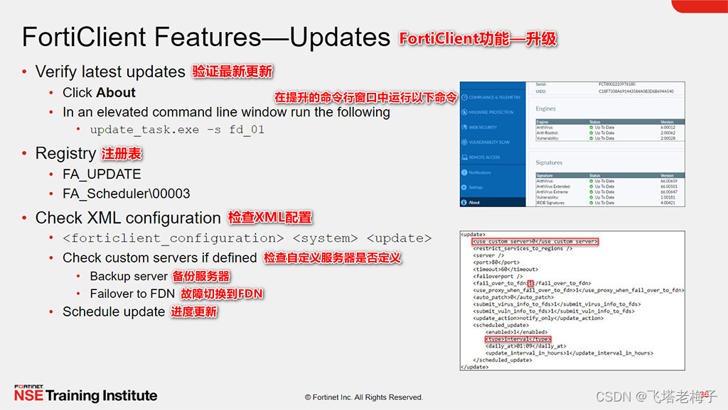 教程篇(7.0) 07. 诊断和故障排除 FortiClient EMS Fortinet 网络安全专家 NSE 5_forticlient ...