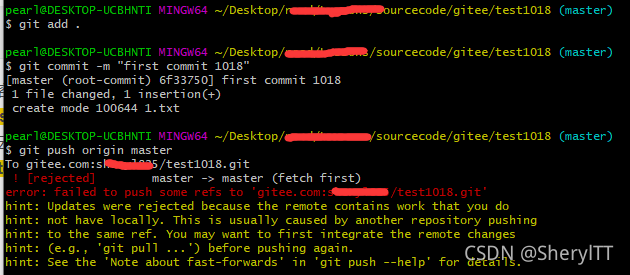 Gitee远程仓库: 注册账号，配置SSH公钥，新建远端仓库，初始化本地仓库，git push, git pull_gitee 给i他pull账号-CSDN博客