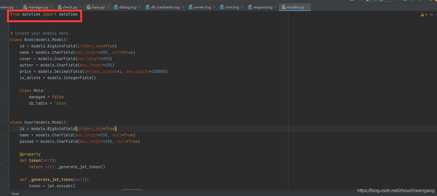 Django 提示：AttributeError : ‘module‘ object has no attribute ‘utcnow‘_attributeerror: 'module ...