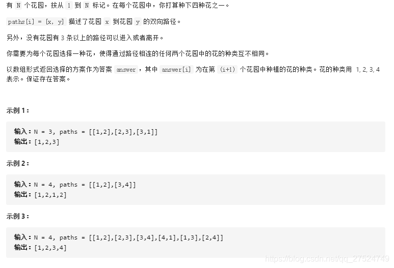 Leetcode刷题笔记题解（c）：1042 不邻接植花（c）c1042 Csdn博客