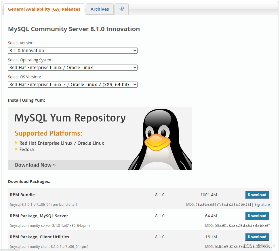 通过RPM方式安装，升级，卸载，以及配置使用MySQL_mysql的rpm安装包-CSDN博客
