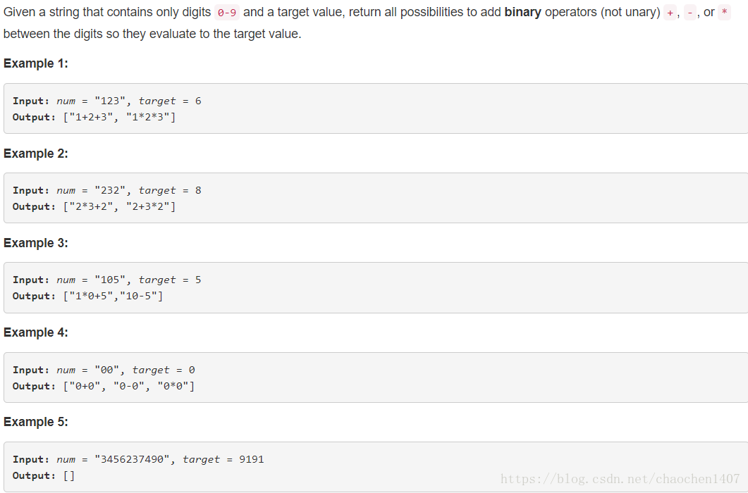 [Leetcode] 282. Expression Add Operators_leetcode 282 c-CSDN博客