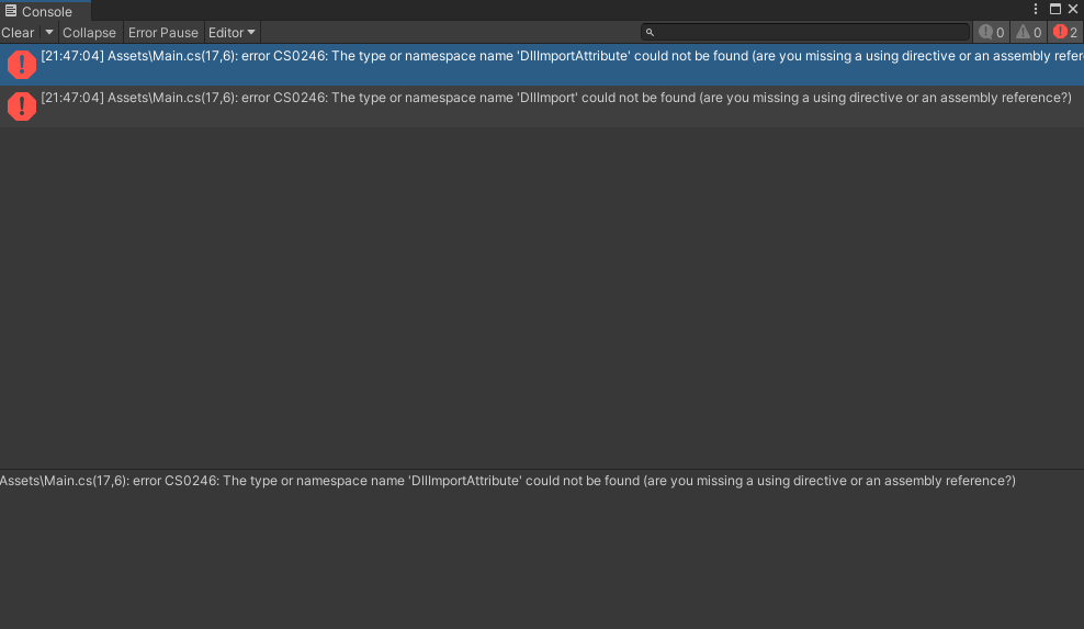 Unity——在C#中调用C++动态链接库（DLL）_unity调用c++动态库-CSDN博客