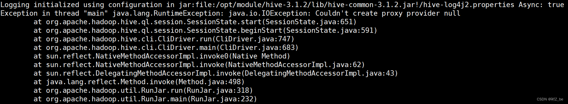 java.lang.RuntimeException: java.io.IOException: Couldn‘t create proxy provider null错误解决_couldn ...