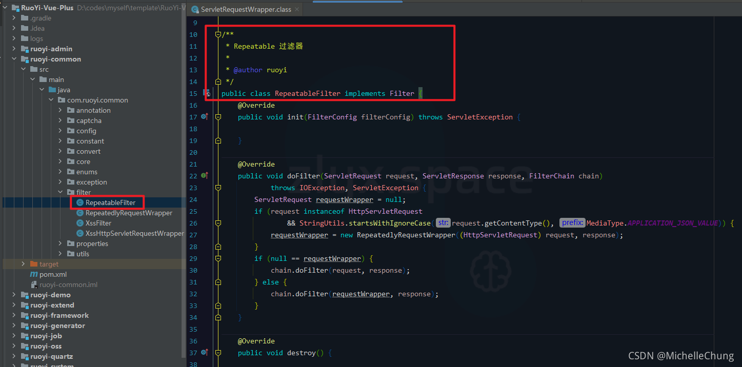 【RuoYi-Vue-Plus】学习笔记 06 - RepeatedlyRequestWrapper 源码分析（构建可重复读取 InputStream 的 Request）-CSDN博客