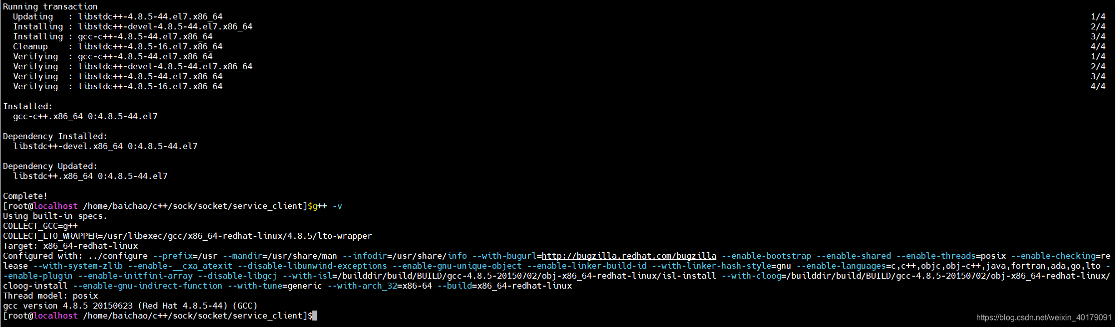 “g++：command not found”解决方法_bash: g++: command not found...-CSDN博客