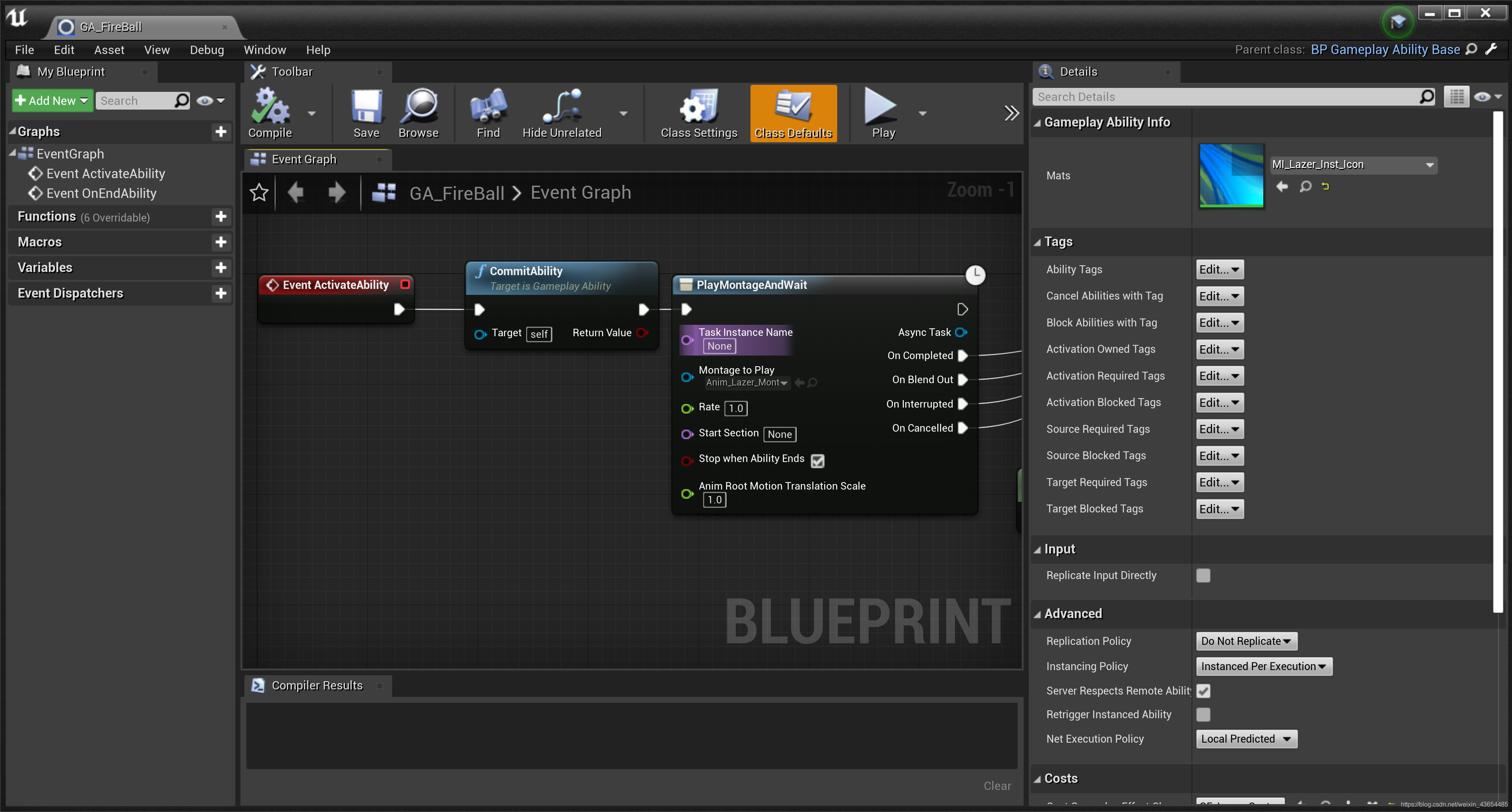 Unreal Engine 4 —— GAS系统学习 （四十七）FireBall技能-CSDN博客