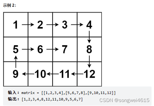 leetcode 54 螺旋矩阵-CSDN博客